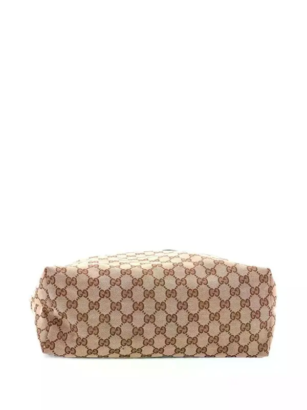 Gucci Front Pocket Web Messenger Gg Canvas Medium Crossbody Bag