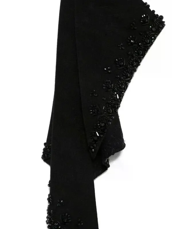 P.a.r.o.s.h Bead-embellished Pointed Scarf