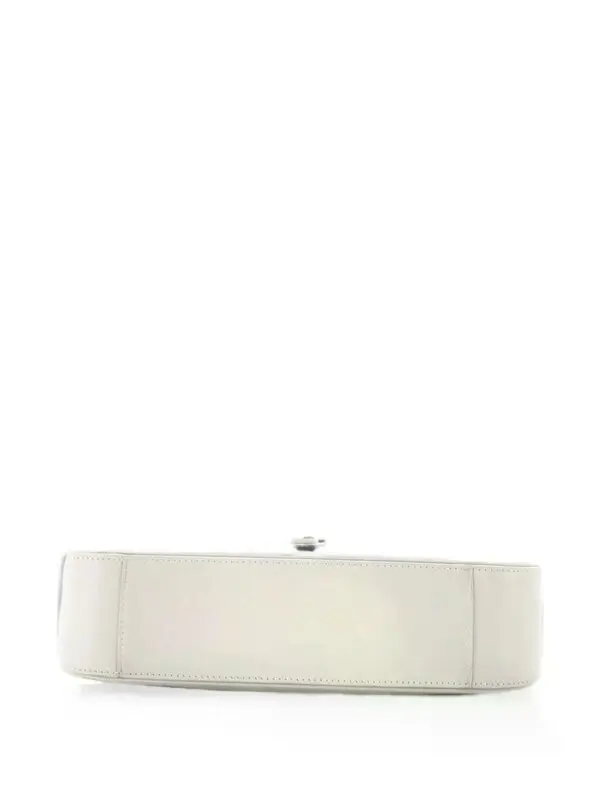 Saint Laurent Le 5 A 7 Hobo Leather Mini Shoulder Bag - White