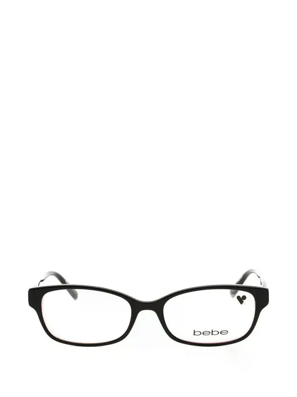 Bebe Floral-print Rectangle-frame Glasses