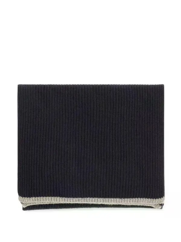 LARDINI Ribbed-knit Beanie Hat And Scarf Set