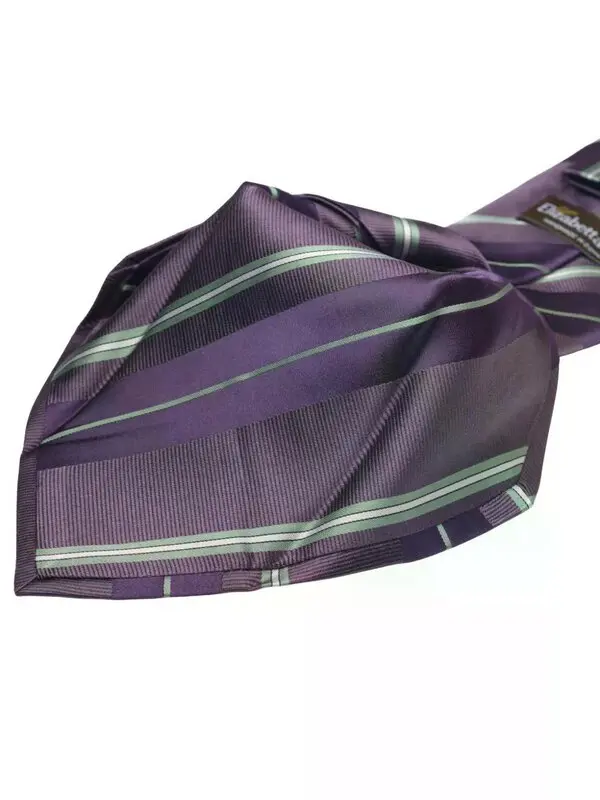 ELIZABETTA Toledo Silk Jacquard Tie - Purple
