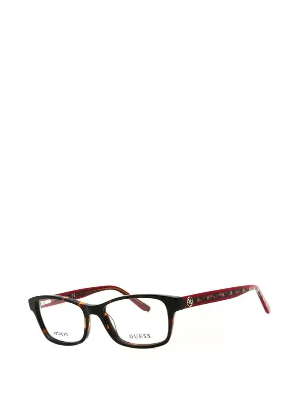 Guess Tortoiseshell-print Rectangle-frame Glasses