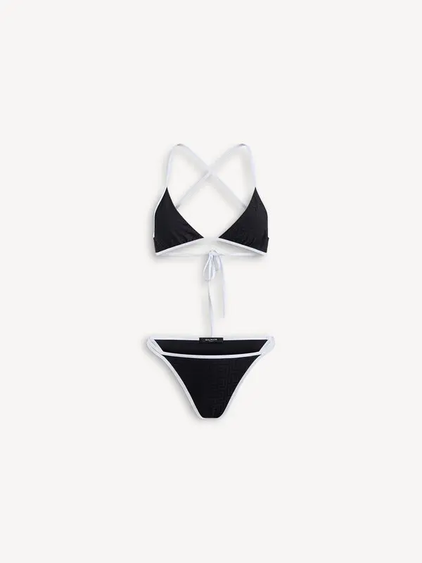 Balmain Monogram Lycra Swimsuit