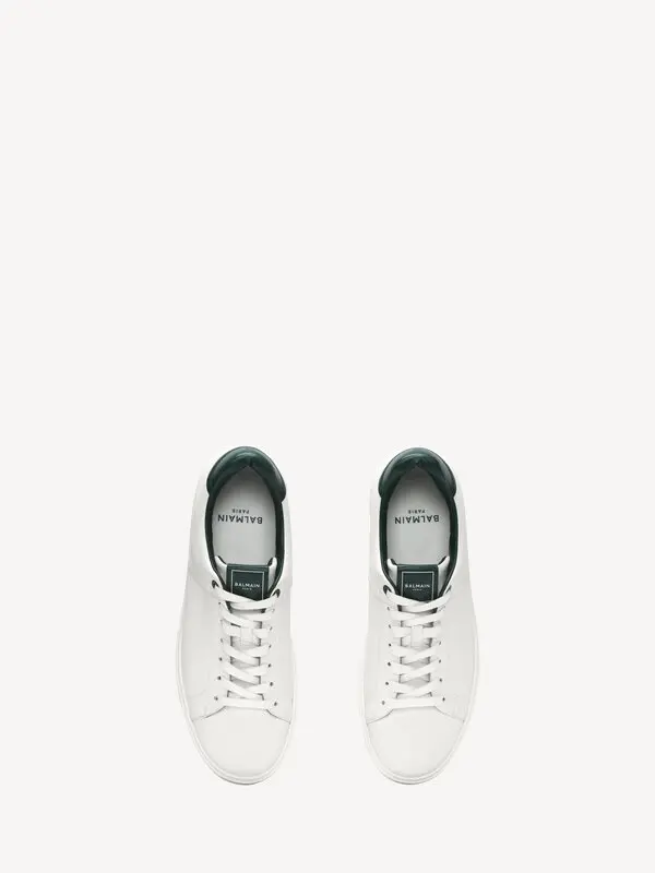 Balmain B-court Smooth Leather Trainers