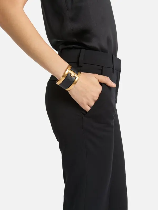 Balmain Anthem Bracelet In Brass And Resin