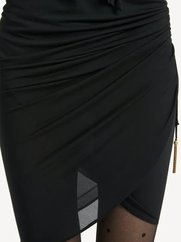 Balmain Draped Flowing Jersey Dress