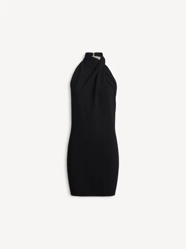 Balmain Flowing Jersey Open-back Dress