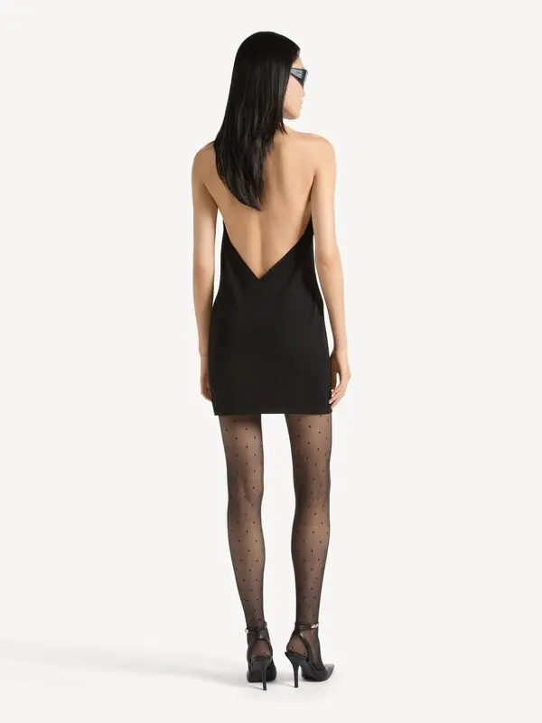 Balmain Flowing Jersey Open-back Dress