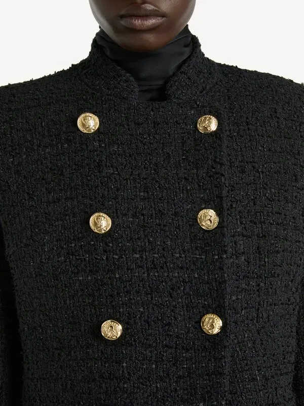 Balmain Tweed Officer Jacket