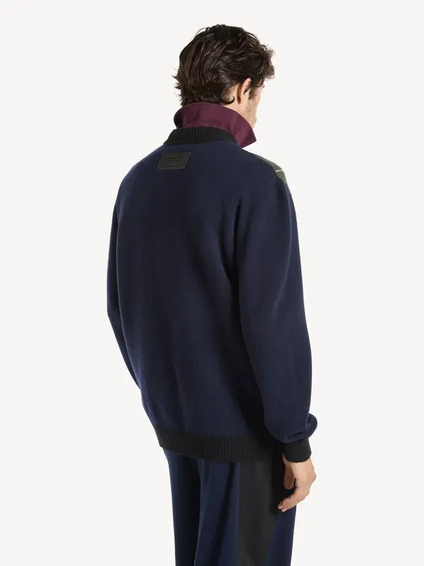Balmain Merino Wool Jumper With Diamond Pattern
