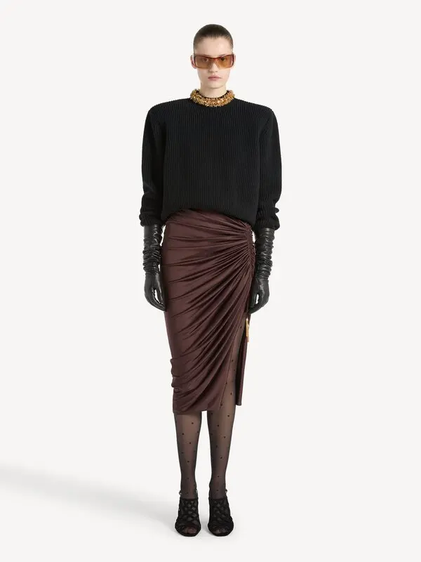 Balmain Cashmere Jumper With Embroidered Trim