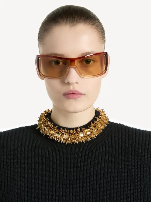 Balmain Cashmere Jumper With Embroidered Trim