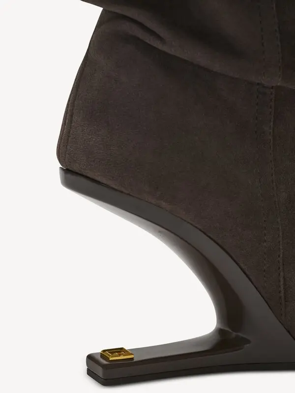 Balmain No Wedge Suede Ankle Boots - Grey