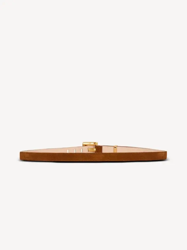 Balmain Anthem Suede Leather Belt