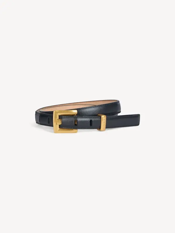 Balmain Anthem Belt 2cm-calfskin - Black