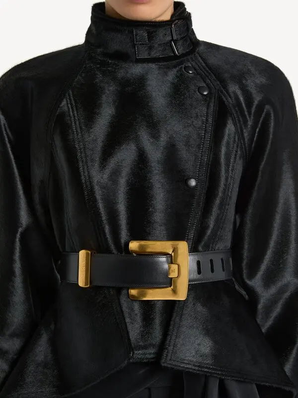 Balmain Anthem Belt 4.5cm-calfskin