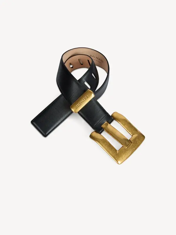 Balmain Anthem Belt 4.5cm-calfskin