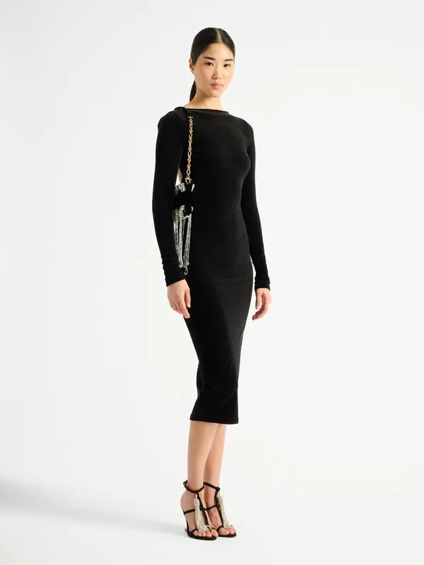 Balmain Long Velvet Dress