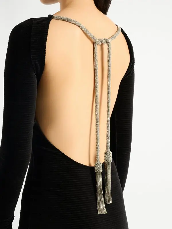 Balmain Long Velvet Dress