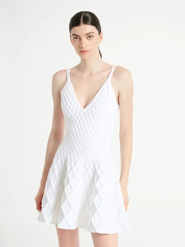 Balmain Flared Knit Dress