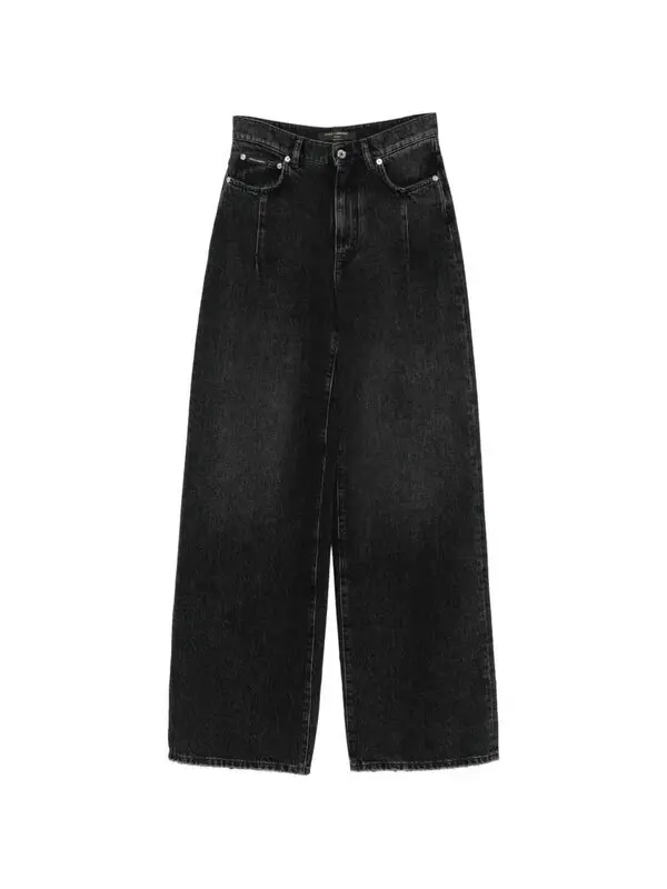 Dolce & Gabbana Logo-detail Wide-leg Jeans