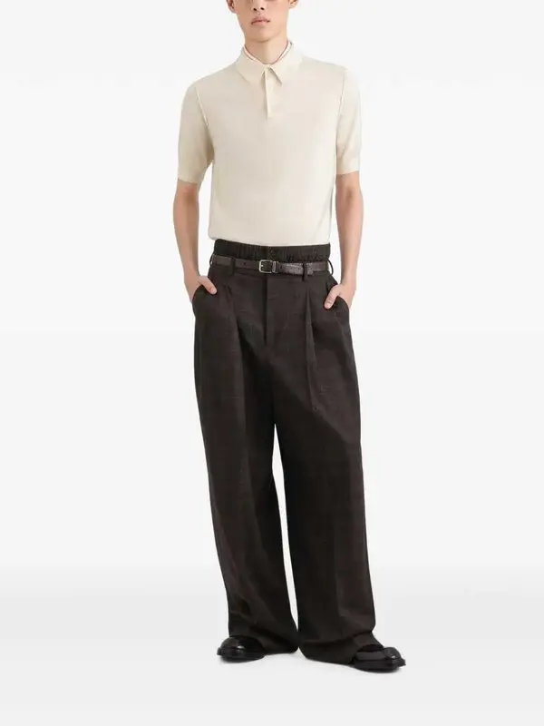 Dolce & Gabbana Glen Wool Check Trousers