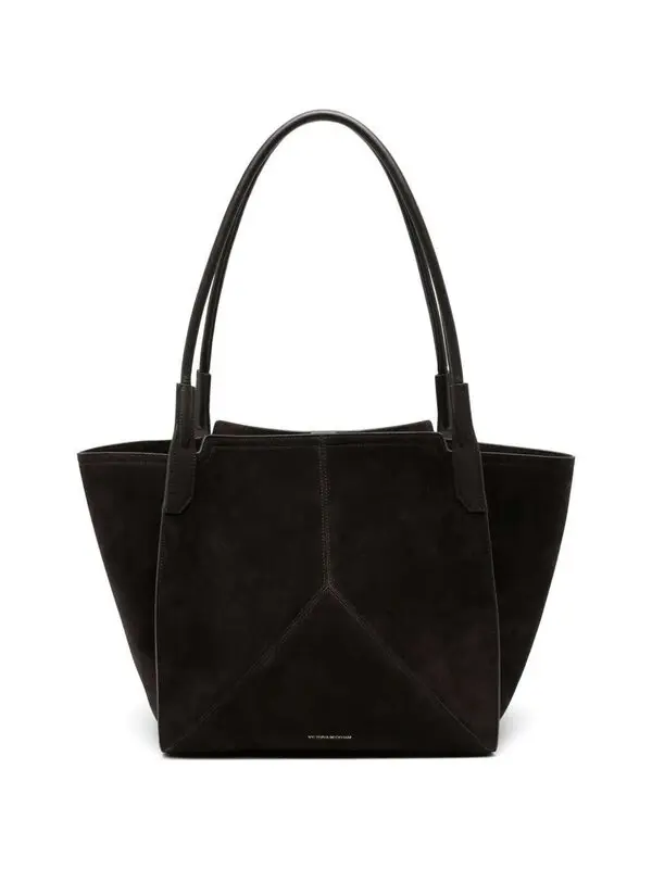 Victoria Beckham Suede Tote Bag - Brown