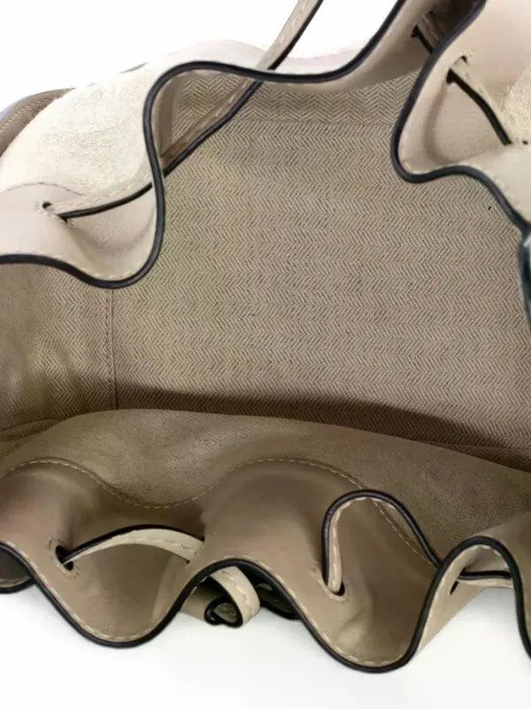 Loewe Hammock Bag Leather And Canvas Small Shoulder Bag - Neutrals