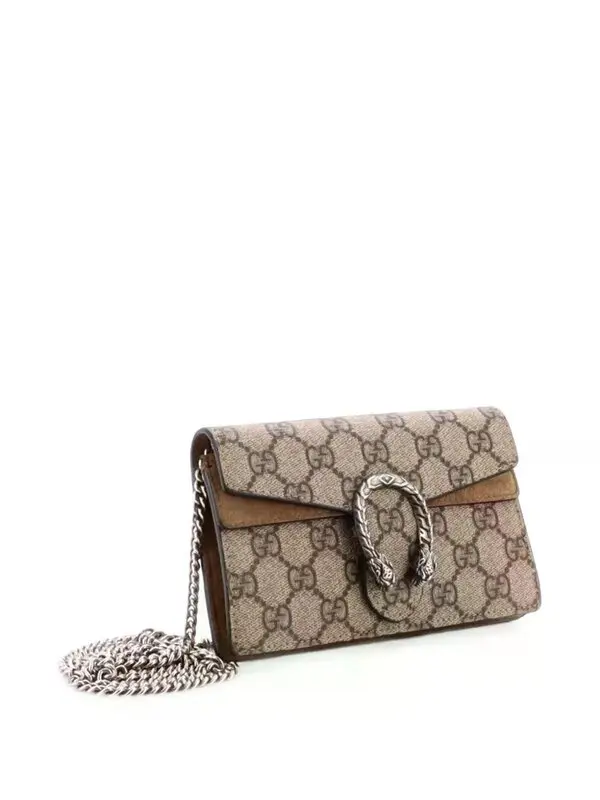 Gucci Dionysus Bag Gg Coated Canvas Super Mini Crossbody Bag