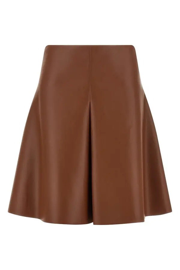 NUDE Eco-leather Full Skirt