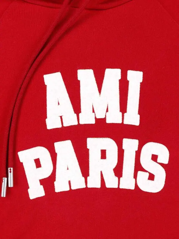 AMI Paris Logo Hooded Sweatshirt