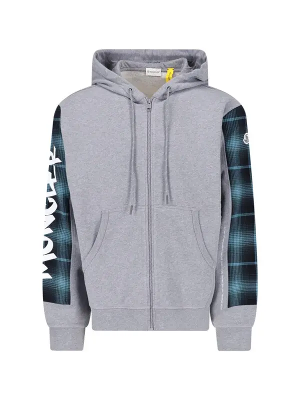 Moncler X Fragment Hooded Zip Sweatshirt - Gray