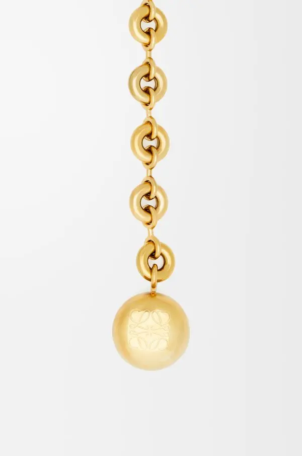 Loewe Donut Chain Belt In Brass