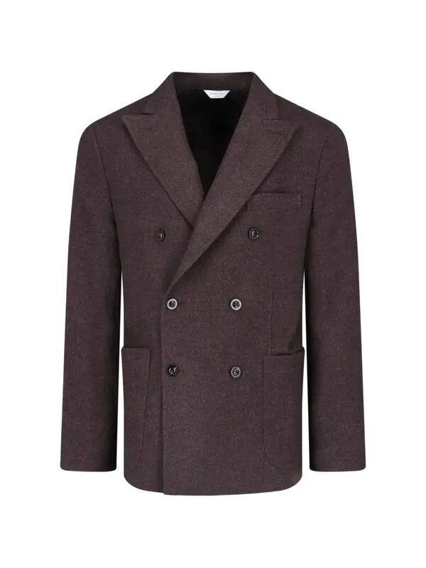 Boglioli Double-breasted Wool And Cashmere Blazer