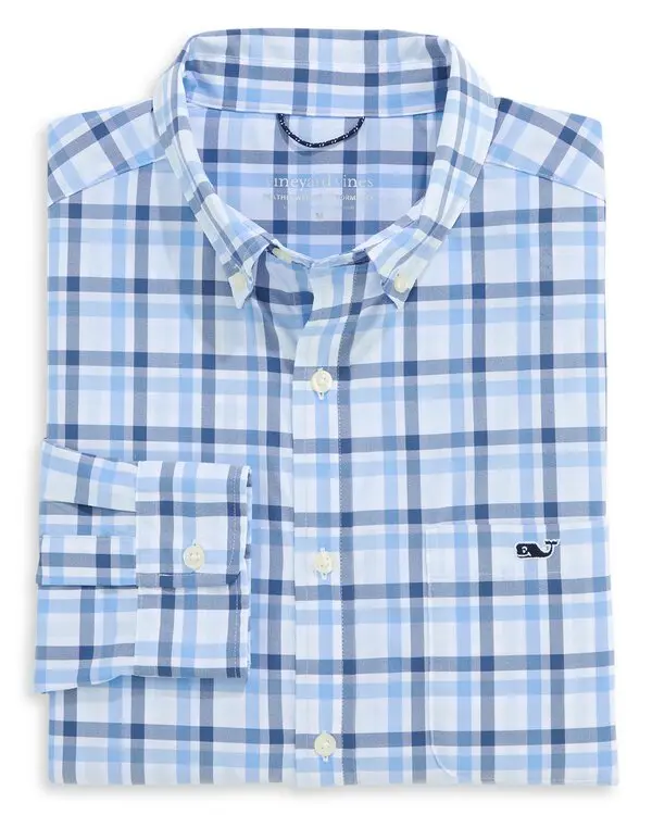 Vineyard Vines Featherweight Plaid Relaxed Button Down Shirt