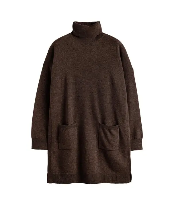 Chinti & Parker Wool-cashmere Mini Rollneck Dress