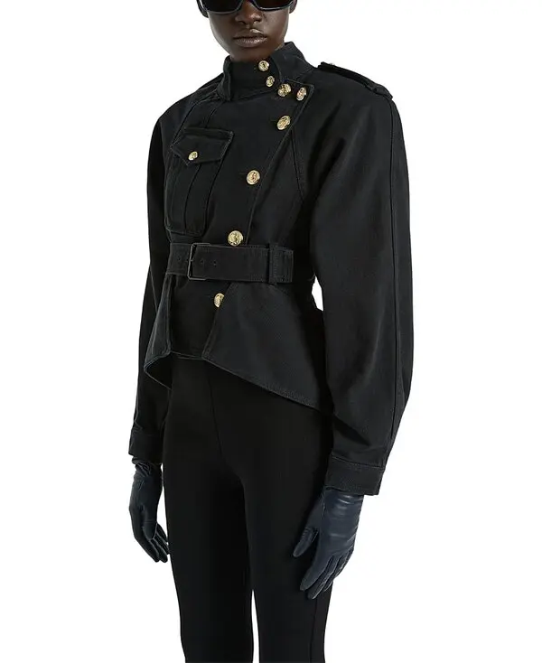 Balmain Denim Peplum Jacket