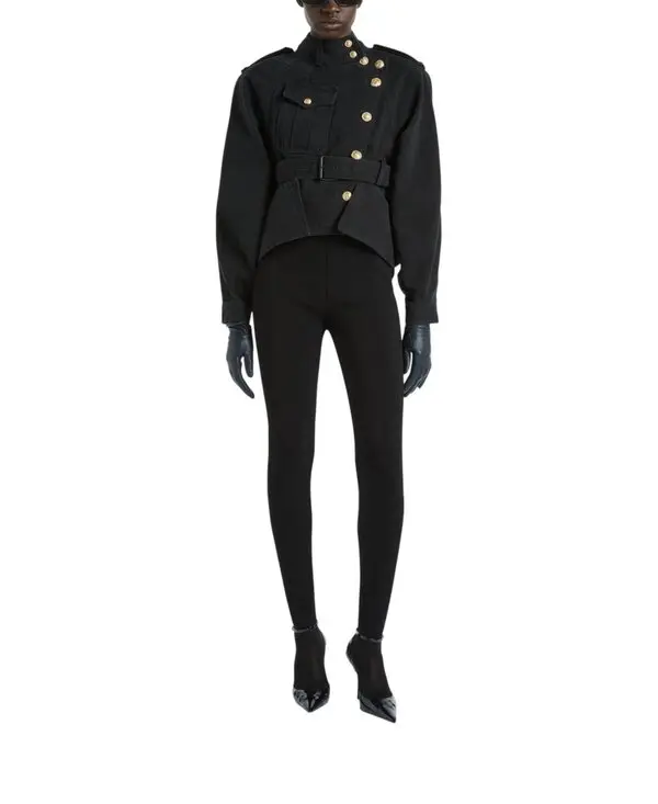 Balmain Denim Peplum Jacket