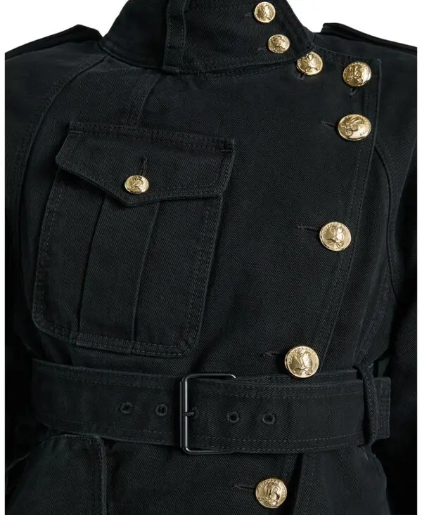 Balmain Denim Peplum Jacket