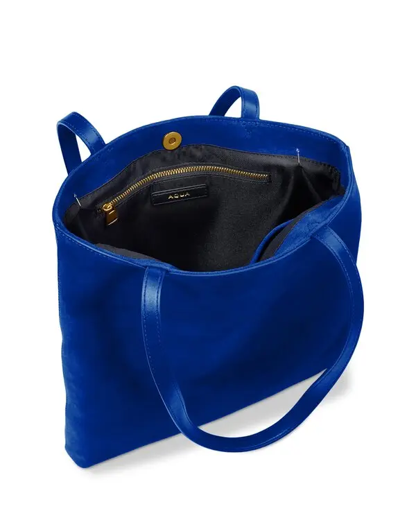 Aqua Suede Tote Exclusive - Blue