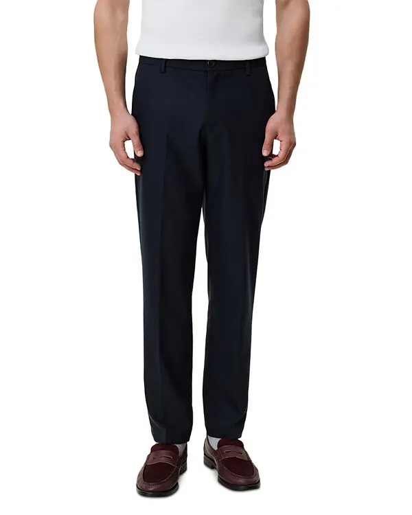 LES DEUX Brushed Twill Straight Fit Suit Pants