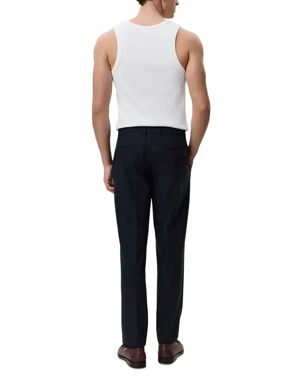 LES DEUX Brushed Twill Straight Fit Suit Pants
