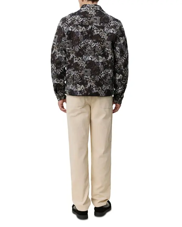LES DEUX Rose Jacquard Button Overshirt