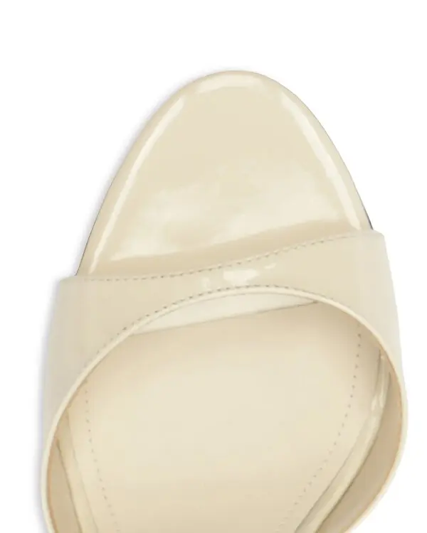 Schutz Scarlett Patent Wedge Sandals - Sugar White