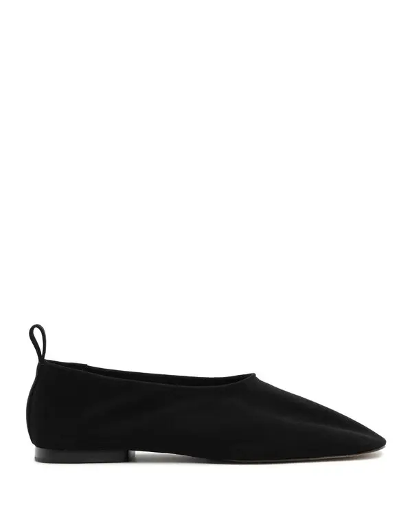 Schutz Hadley Suede Ballet Flats - Black