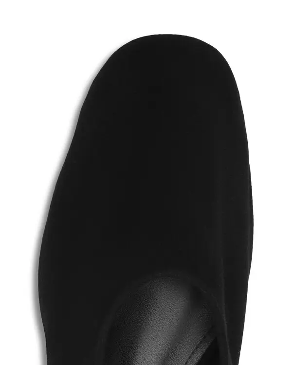 Schutz Hadley Suede Ballet Flats - Black
