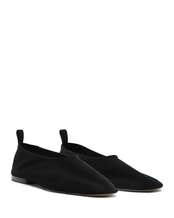 Schutz Hadley Suede Ballet Flats - Black