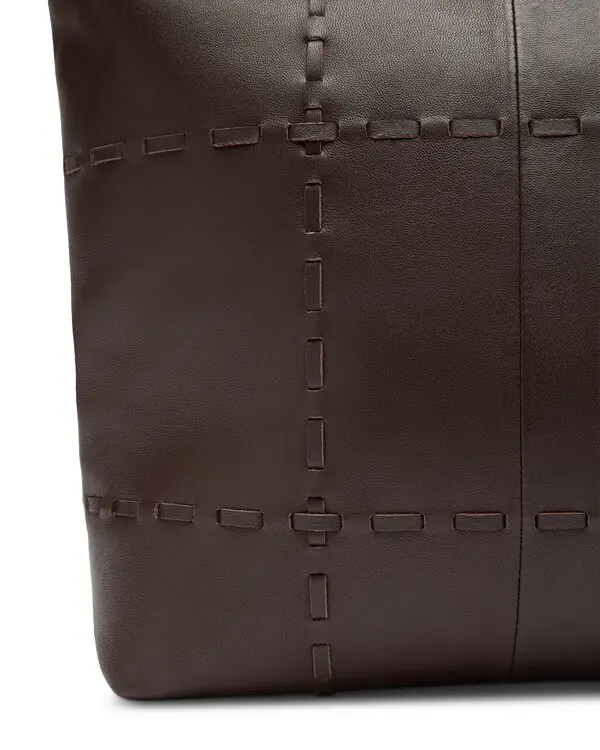 Whistles Whipstitch Large Leather Tote