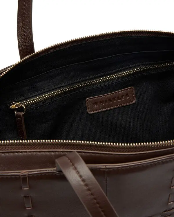 Whistles Whipstitch Large Leather Tote